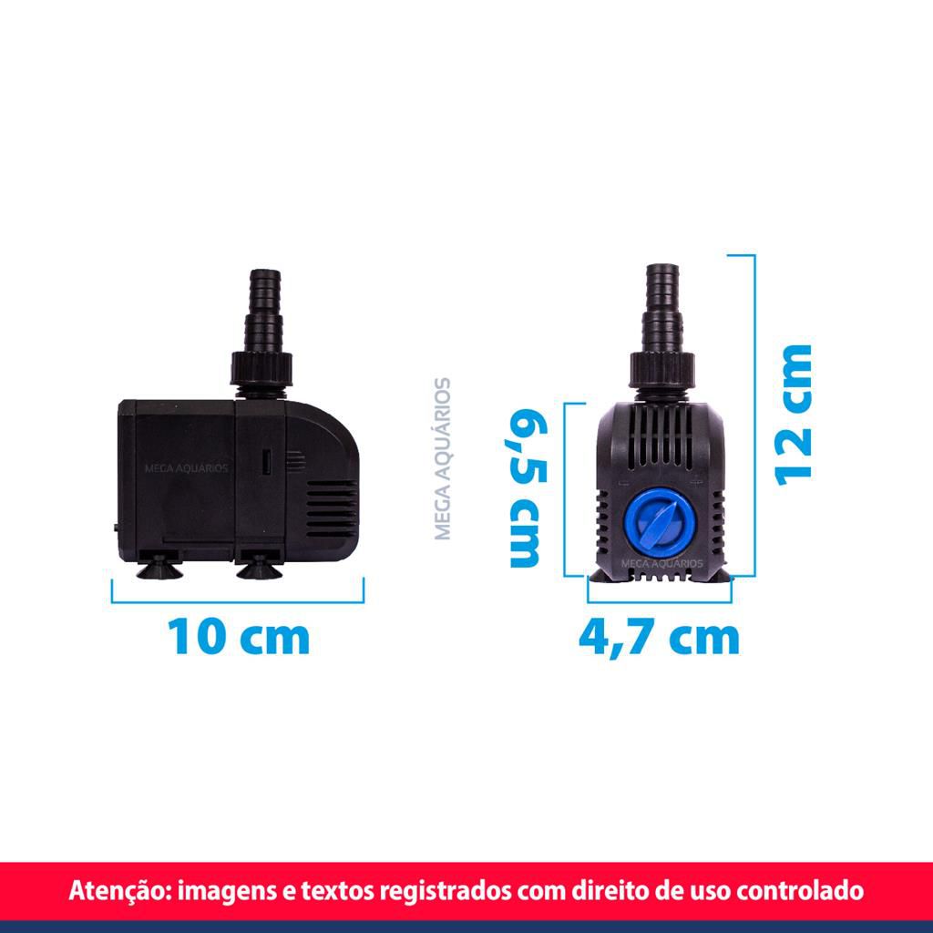 Bomba submersa Sunsun HJ-600 600Lh Aquário fonte água - Mega Aquários
