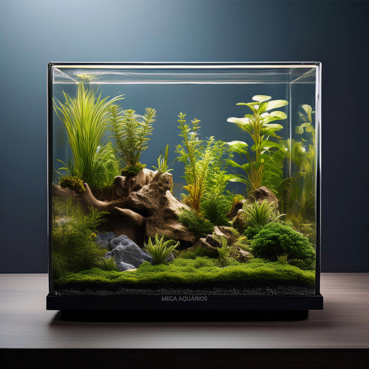 Substrato natural fértil preto OceanTech aquário plantado - Mega Aquários