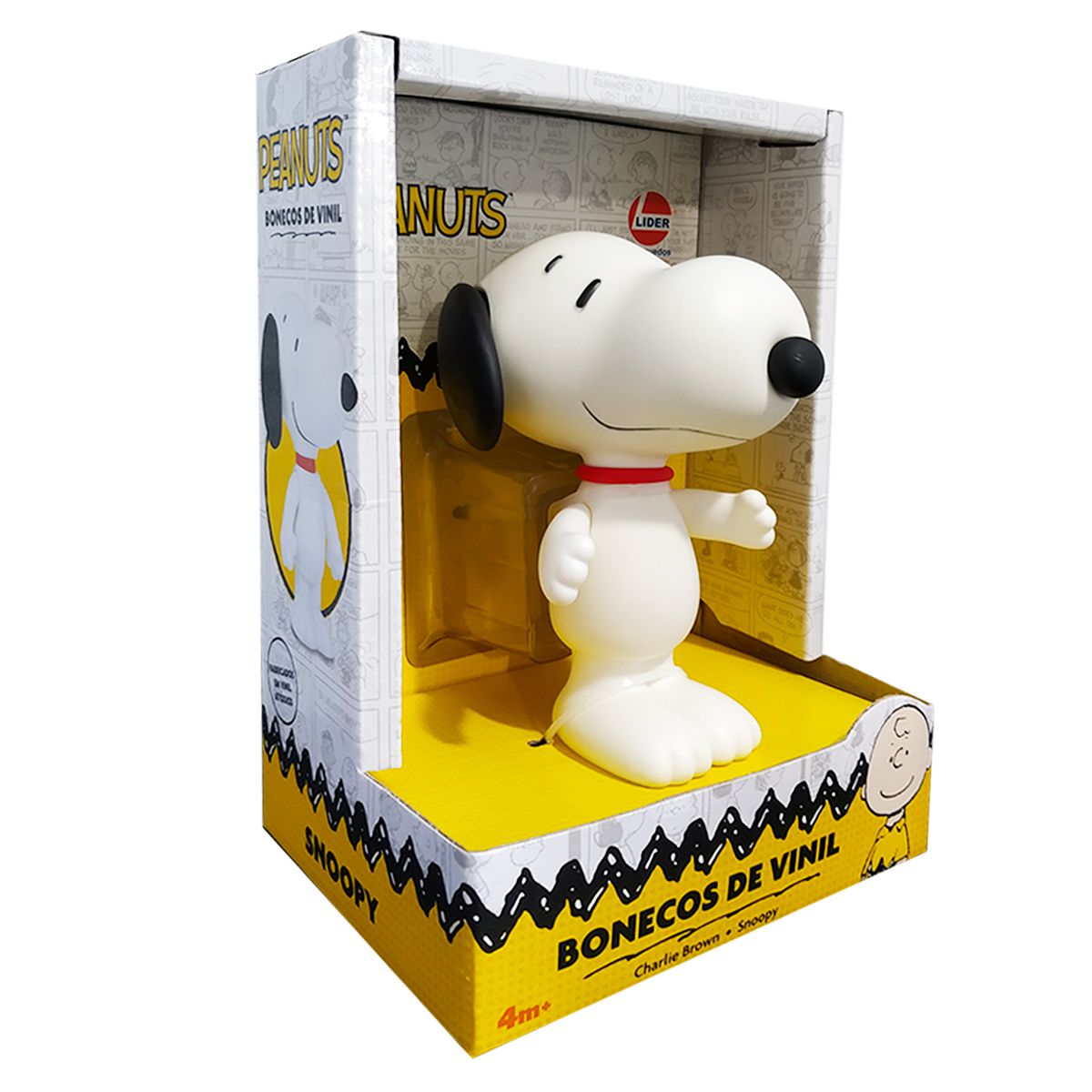Boneco de Vinil Snoopy Articulado Peanuts 16cm - Lider - Shop Macrozao