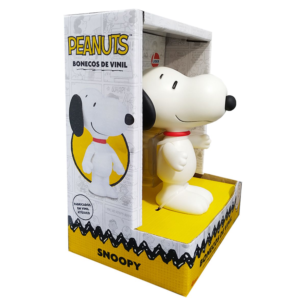 Boneco de Vinil Snoopy Articulado Peanuts 16cm - Lider - Shop Macrozao