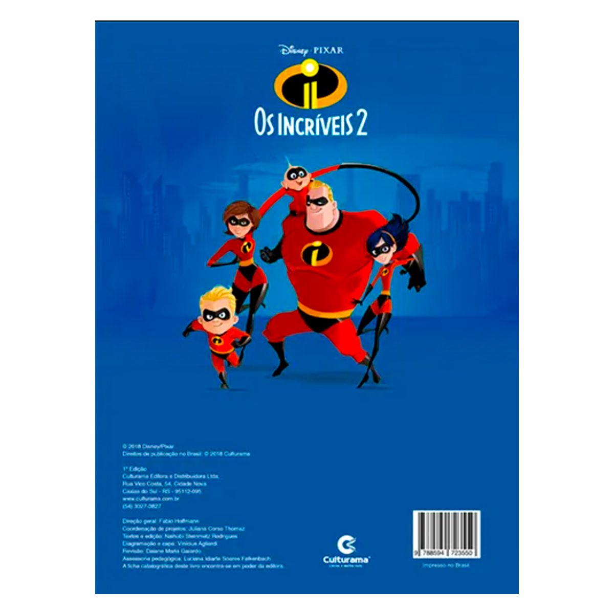 Livro Ler e Colorir Os Incríveis 2 Disney Pixar - Culturama - Shop Macrozao