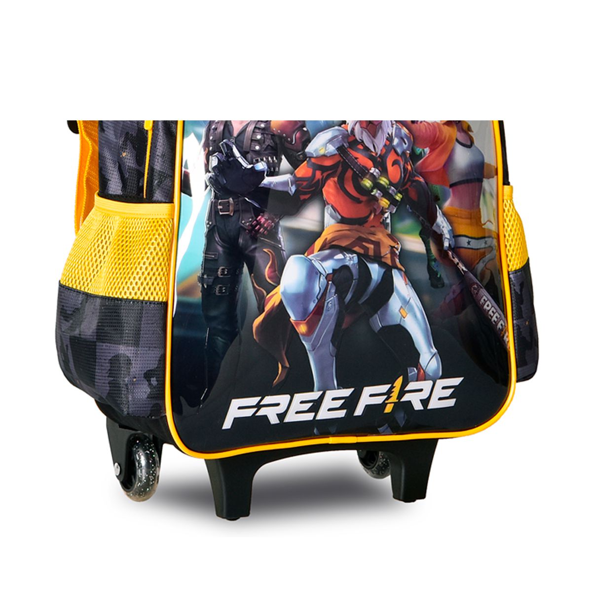 Kit Mochila de Rodinha C/ Capuz + Estojo Duplo Free Fire - Shop Macrozao