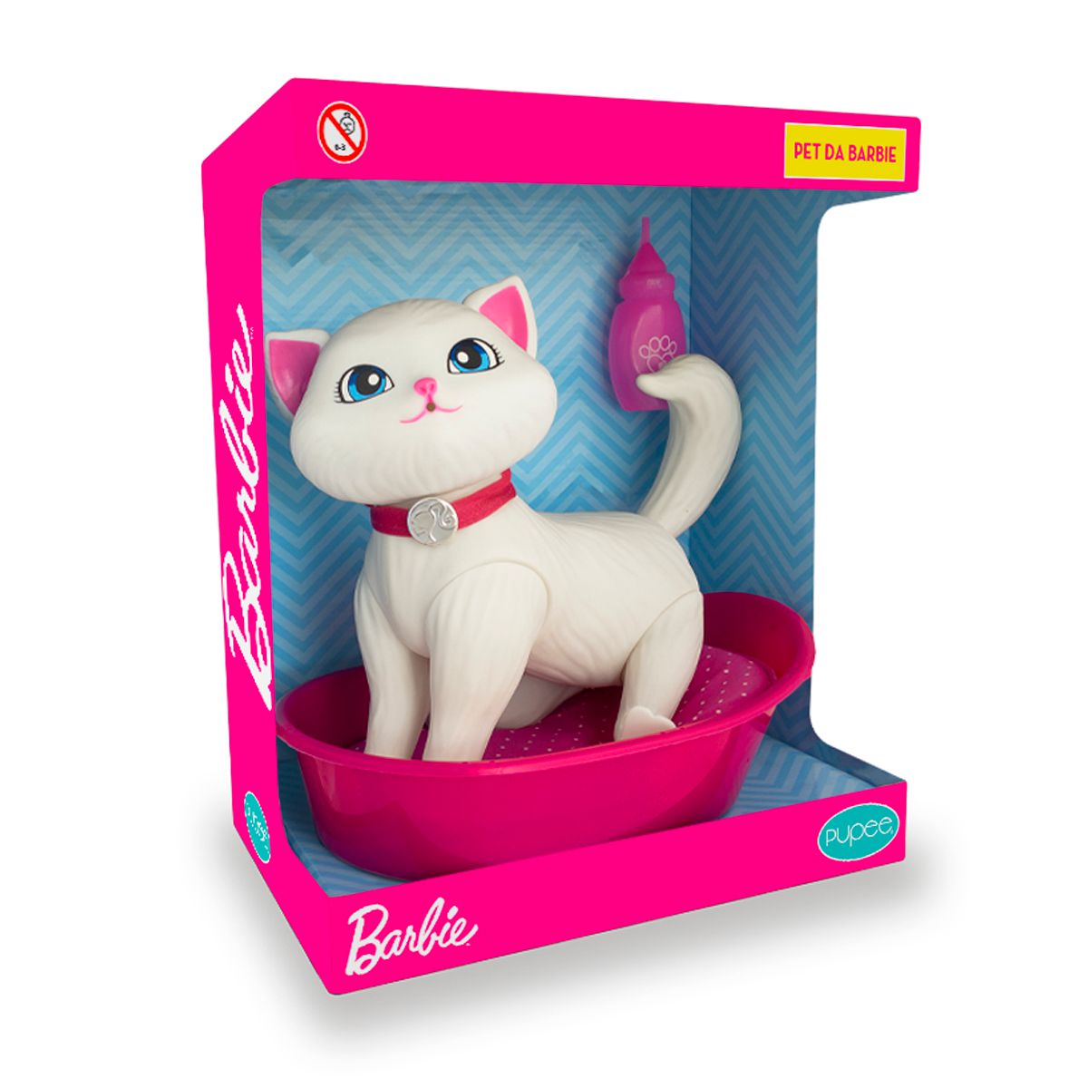 Brinquedo Pet da Barbie Blissa Cuidados Gatinha - Branca - Shop Macrozao