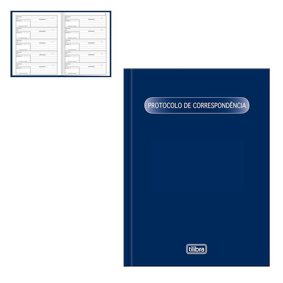 Livro Protocolo de Correspondências Capa dura 104FLS - Shop Macrozao Livro Protocolo de Correspondências Capa dura 104FLS - Shop Macrozao