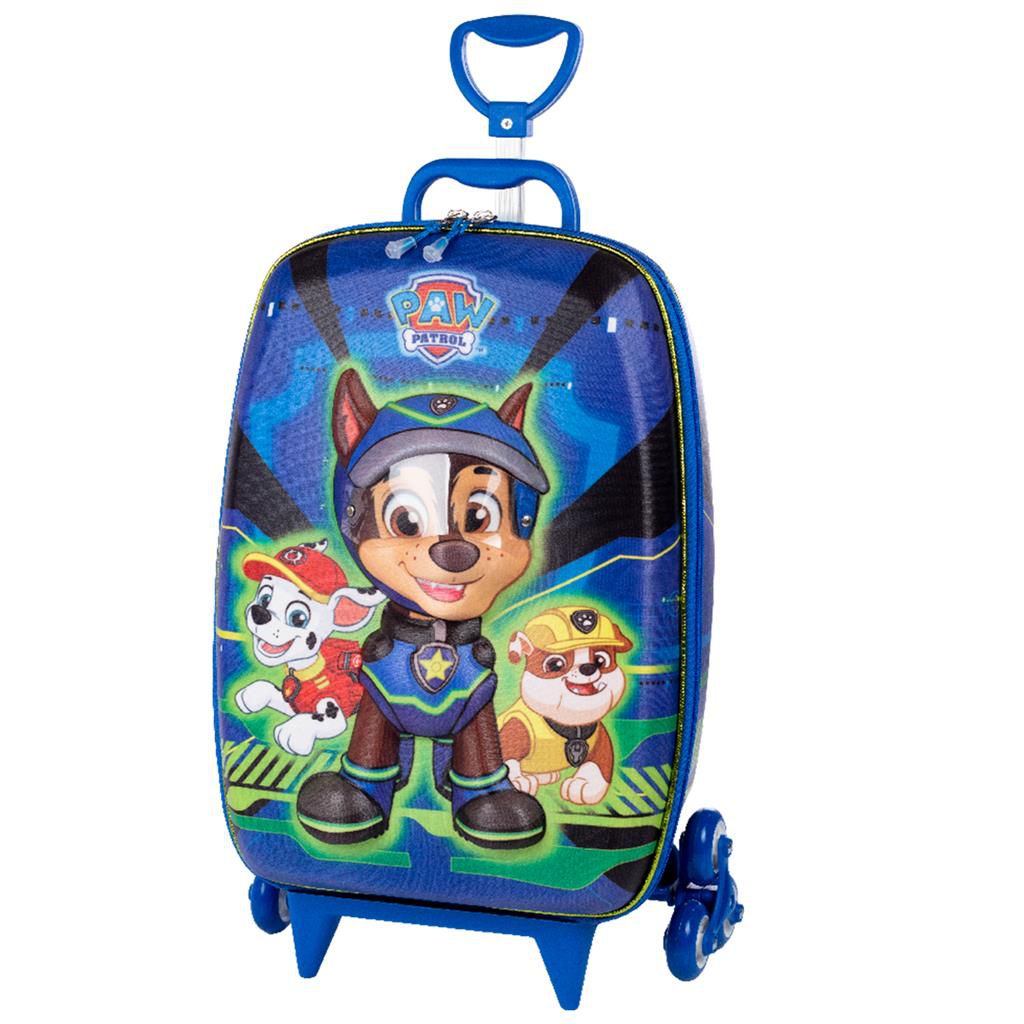 Mochila 3D Infantil Paw Patrol Chase Azul - Shop Macrozao