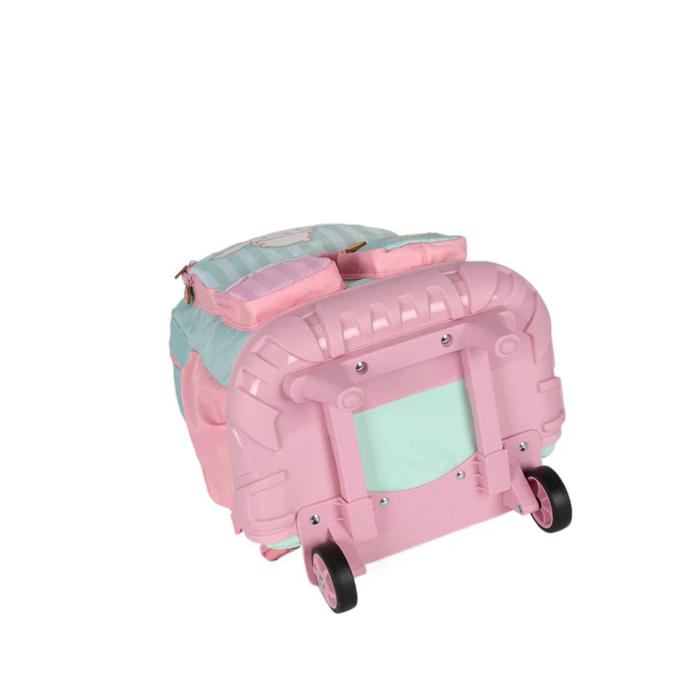 MOCHILA CARRINHO AMIGOS HELLO KITTY VERDE - LUXCEL - Shop Macrozao