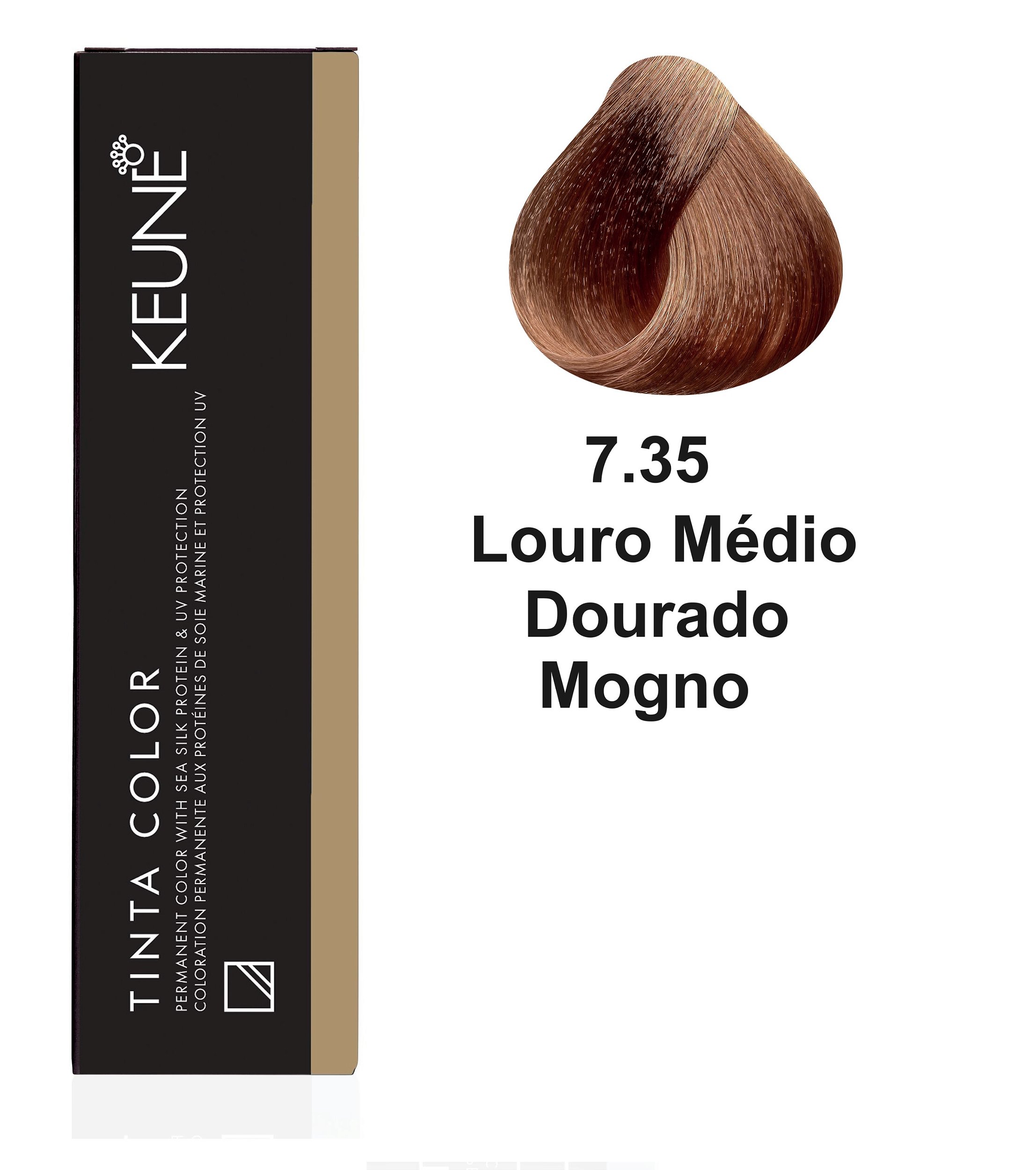 Keune Tinta Color 7.35 Louro Médio Chocolate + Developer 30vol - Body e ...