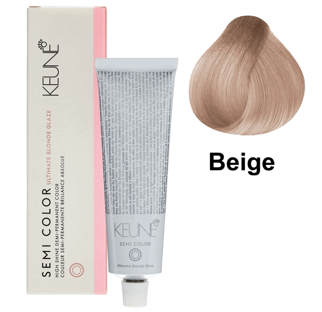Keune Semi Color Ultimate Blonde Glaze Beige + 2 Activator - Body e Beauty
