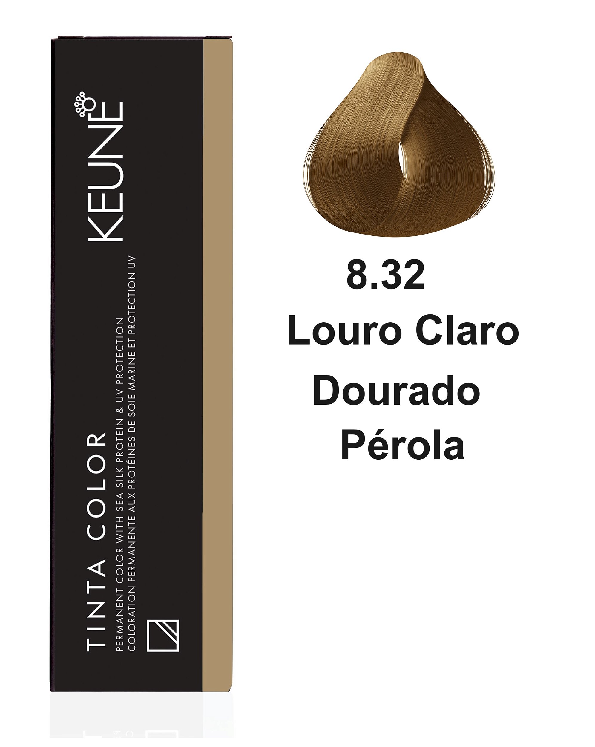 Keune Tinta Color 8.32 Louro Claro Bege 60ml - Body e Beauty