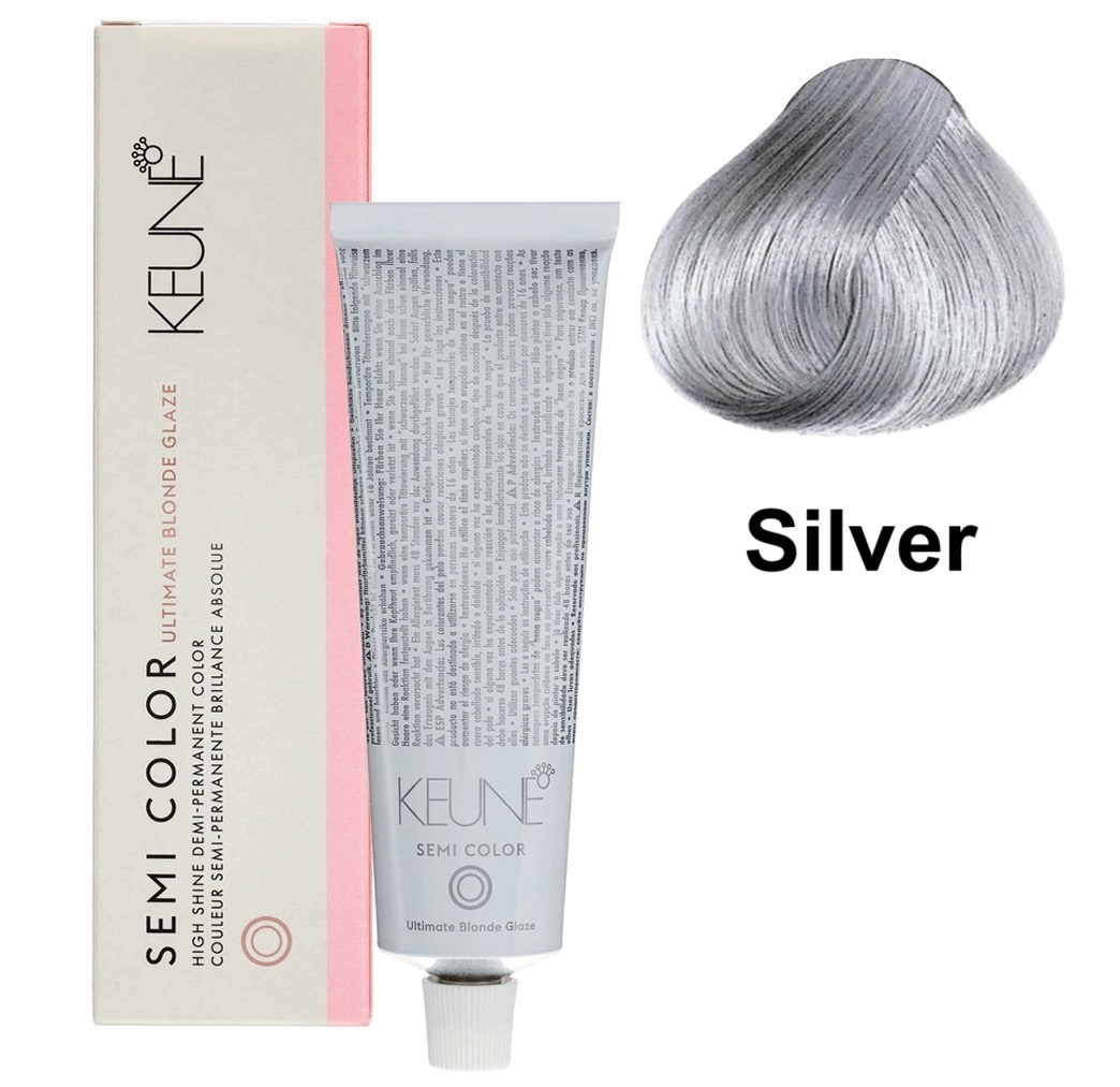 Keune Semi Color Ultimate Blonde Glaze Silver + Activator - Body e Beauty