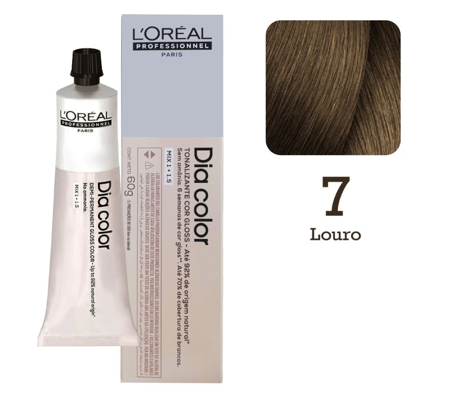 Loreal Dia Color 7 Louro 60g - Body e Beauty