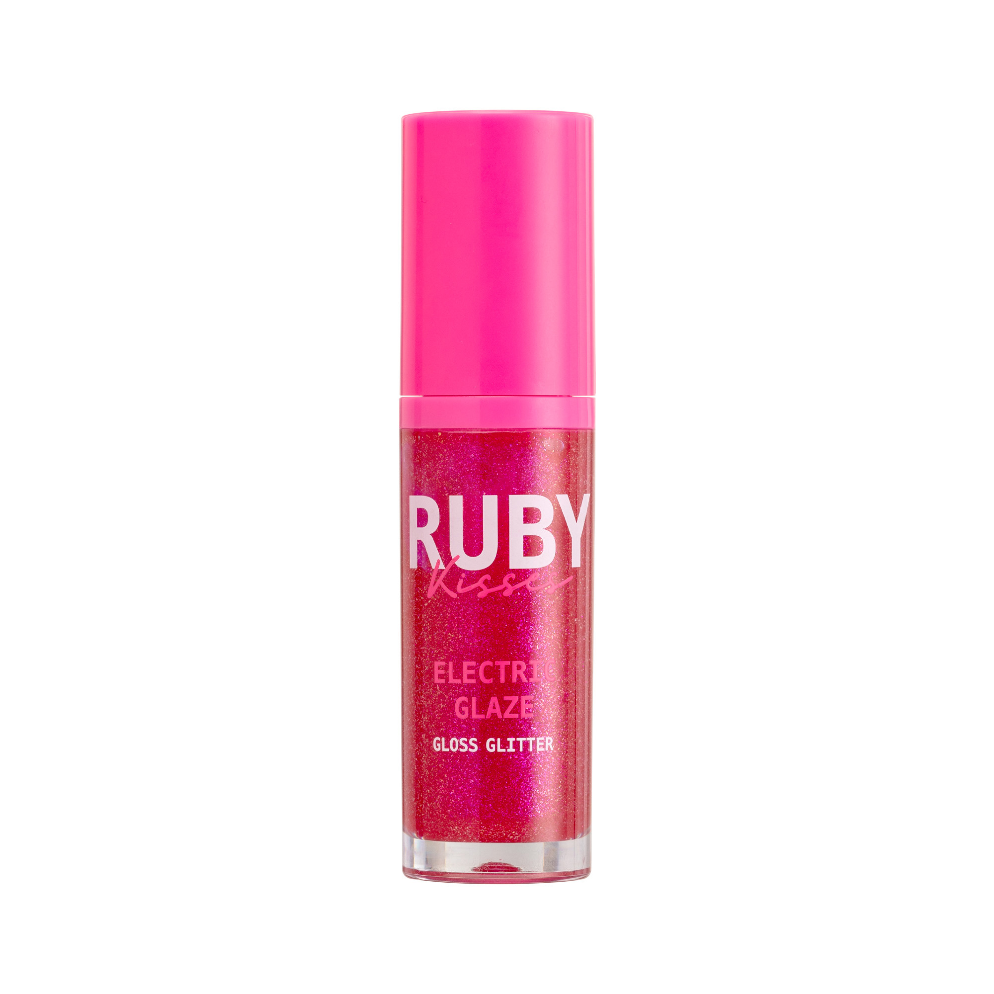 Ruby Kisses Gloss Glitter Electric Glaze - Cor Fuchsia - Body e Beauty