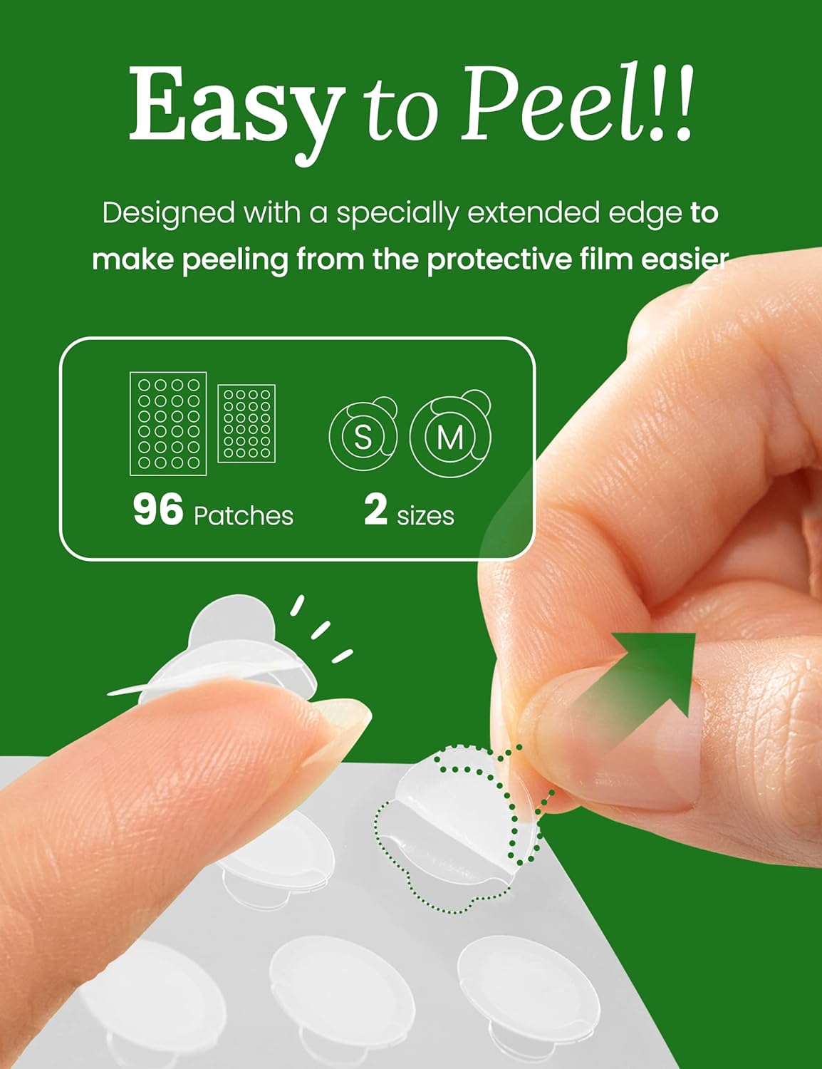 Adesivos para Acne, Invisible Spot Patch, 96 Unidades, Troubless - MAGAM