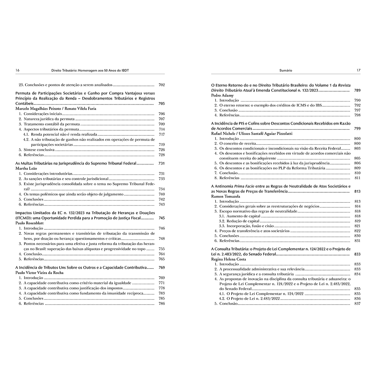 DIREITO TRIBUTÁRIO: Homenagem aos 50 Anos do IBDT - NSM Editora e Livraria