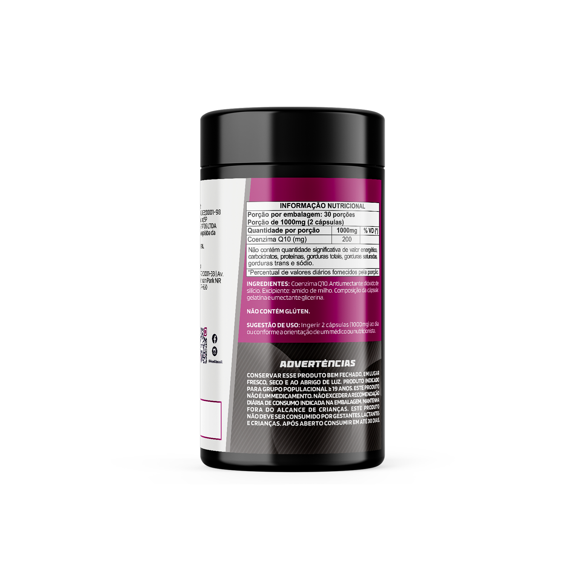 Coenzima Q10 200mg - 60 Cápsulas 4Well - 4Well - É pratico sentir-se bem!