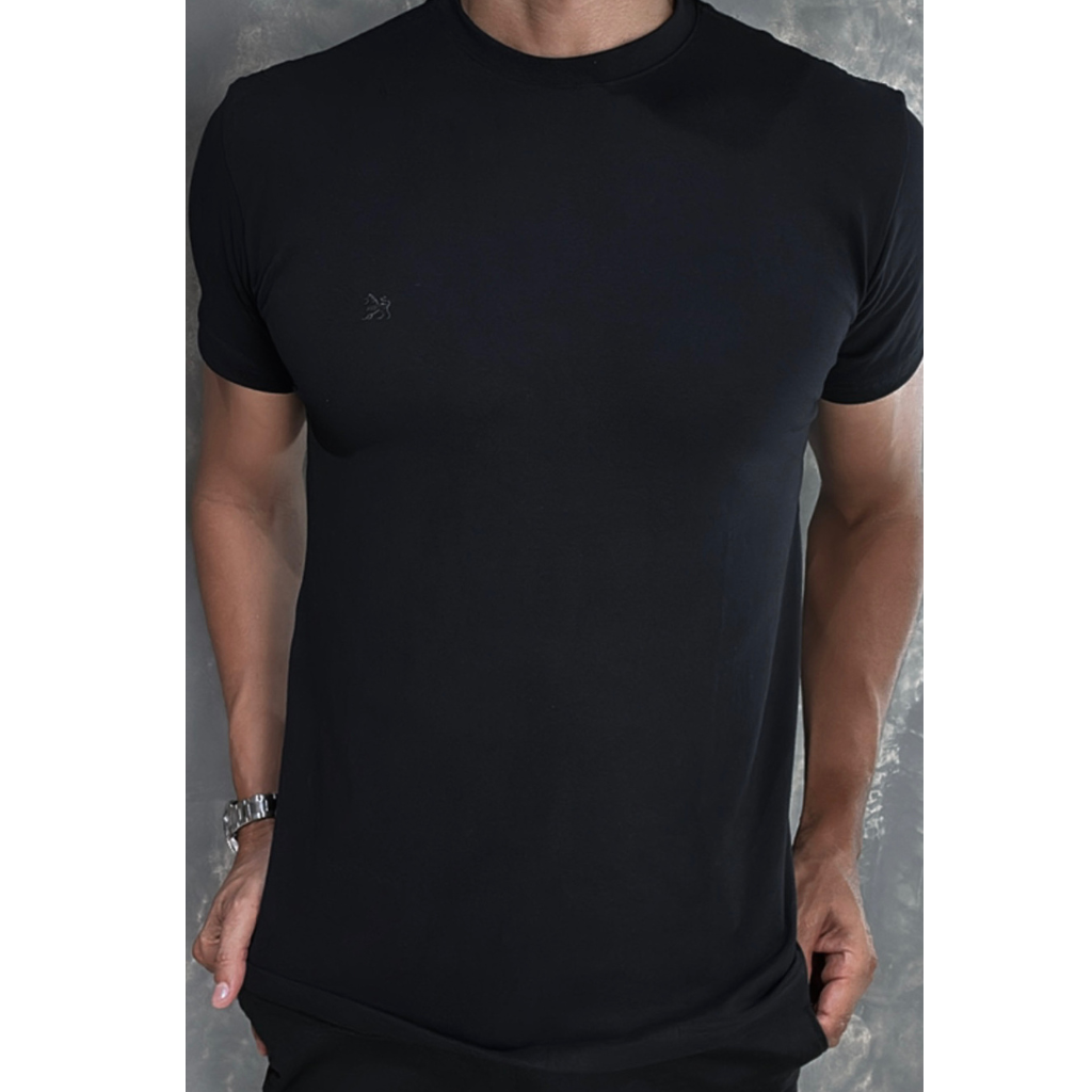 Camiseta Cotton Premium Black - LOJA JR STORE