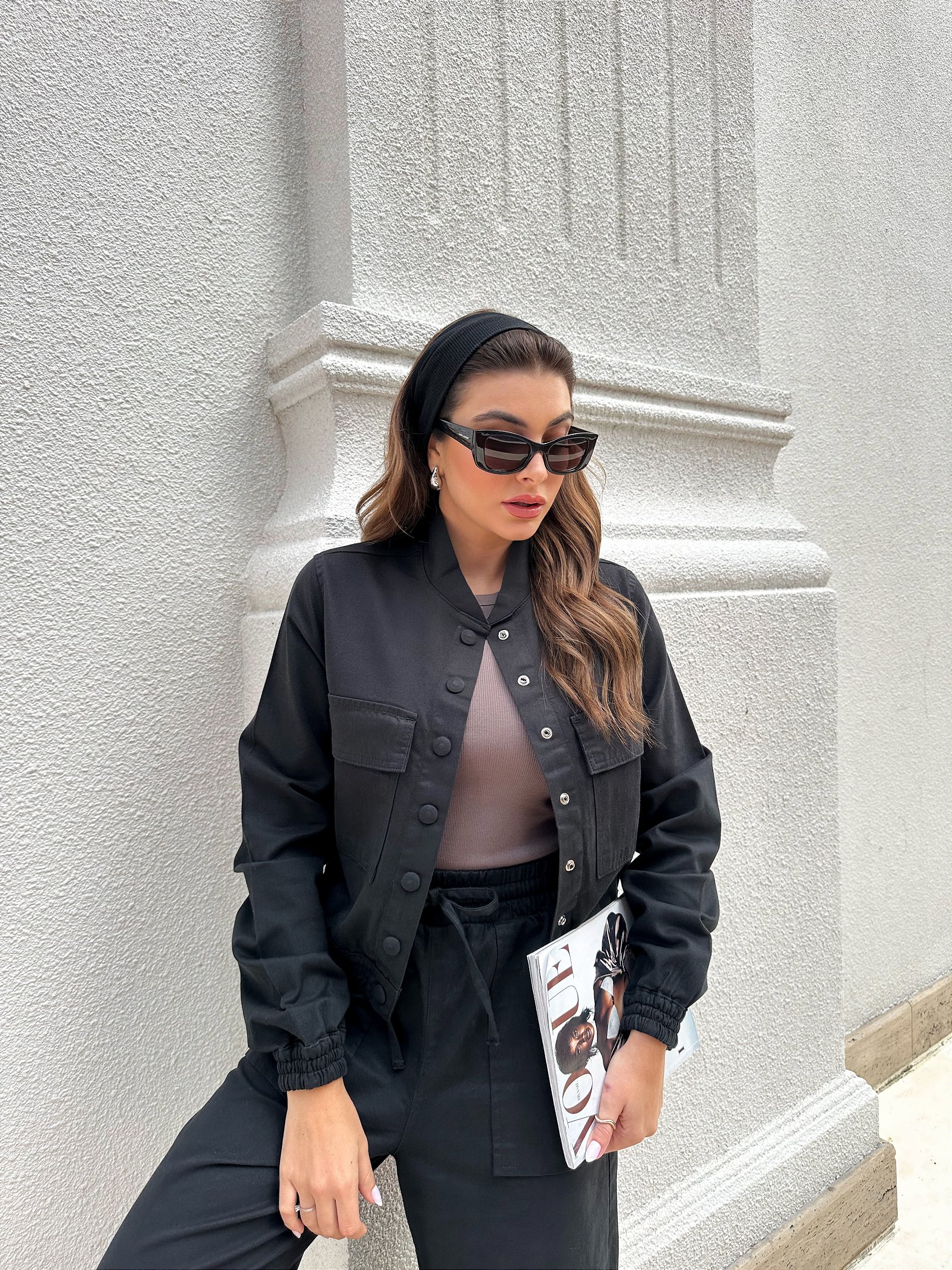 JAQUETA MEL PRETA - Fancy Shop