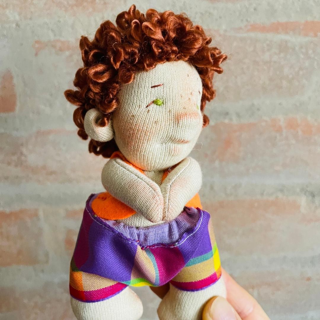 Boneco de Pano Imantado Minidolls Biro - Ioiô de Pano Brinquedos Educativos