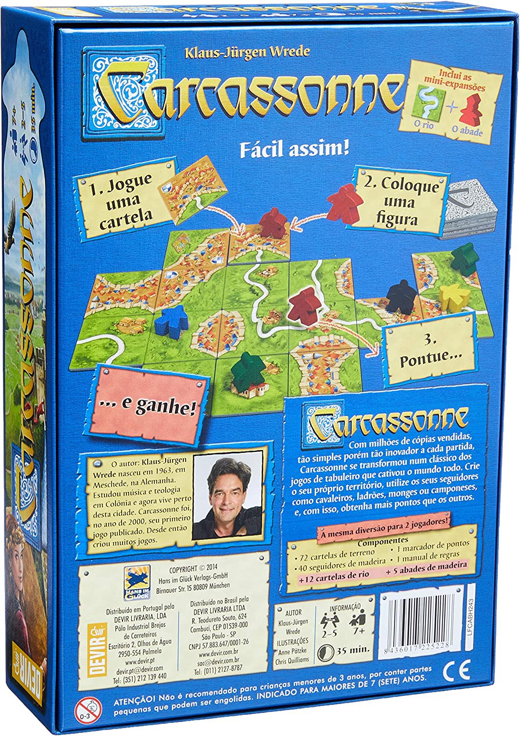 Carcassonne - Jogo de tabuleiro Devir - Ioiô de Pano Brinquedos Educativos