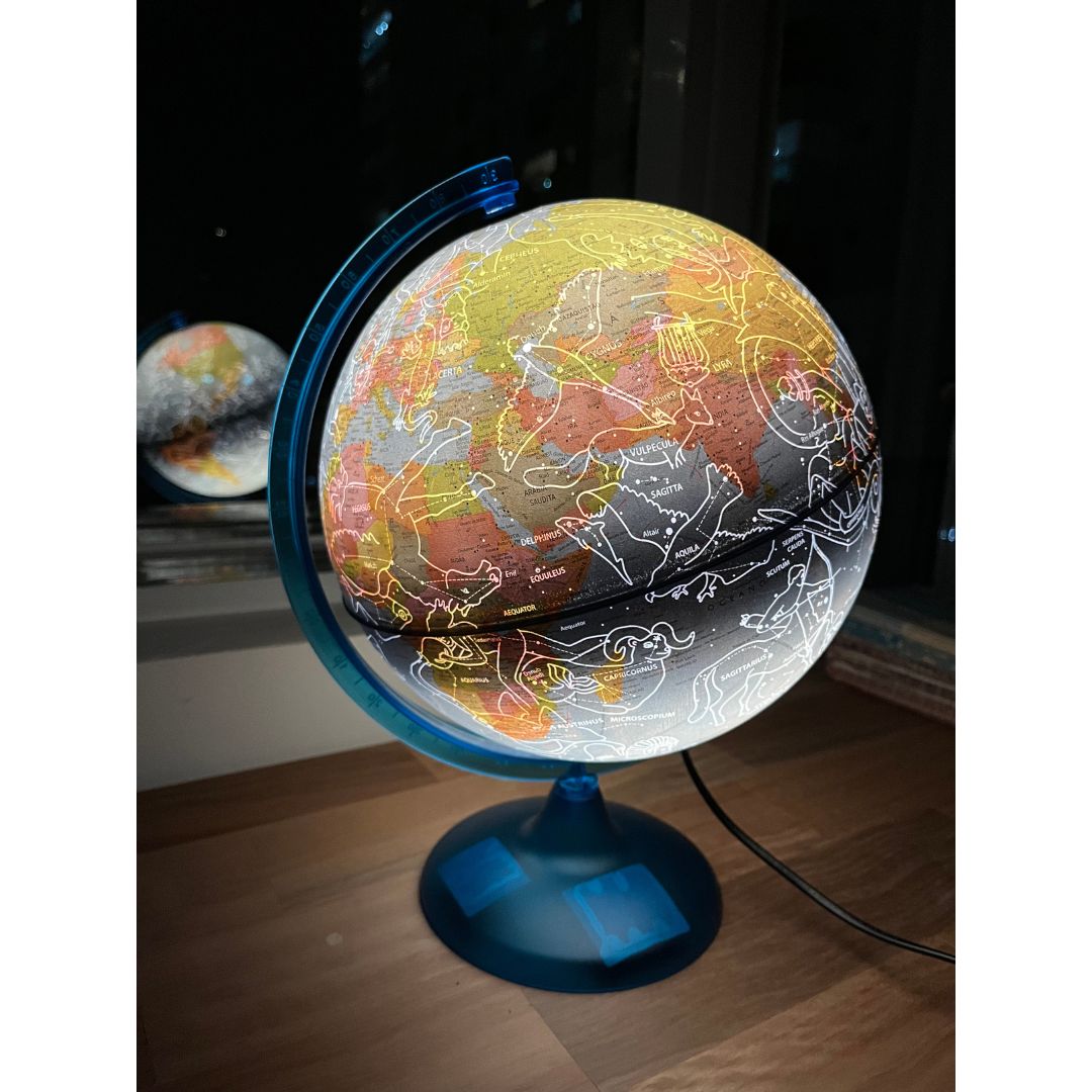 Globo Terrestre 25 cm com Luz - Night and Day Tecnodidattica - Ioiô de ...