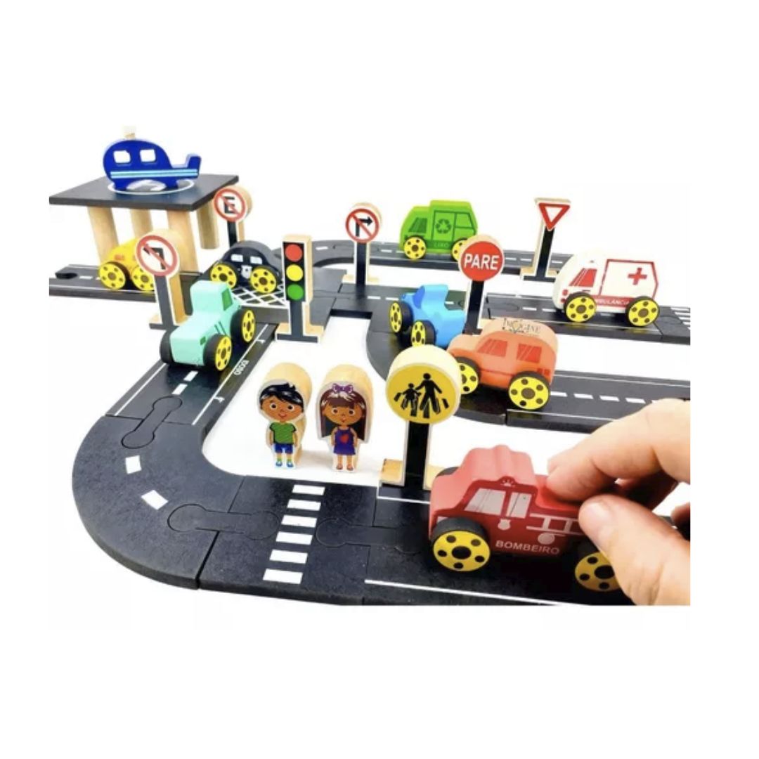 Pista Educativa - Brinquedo Educativo Brinqmutti - Ioiô de Pano ...