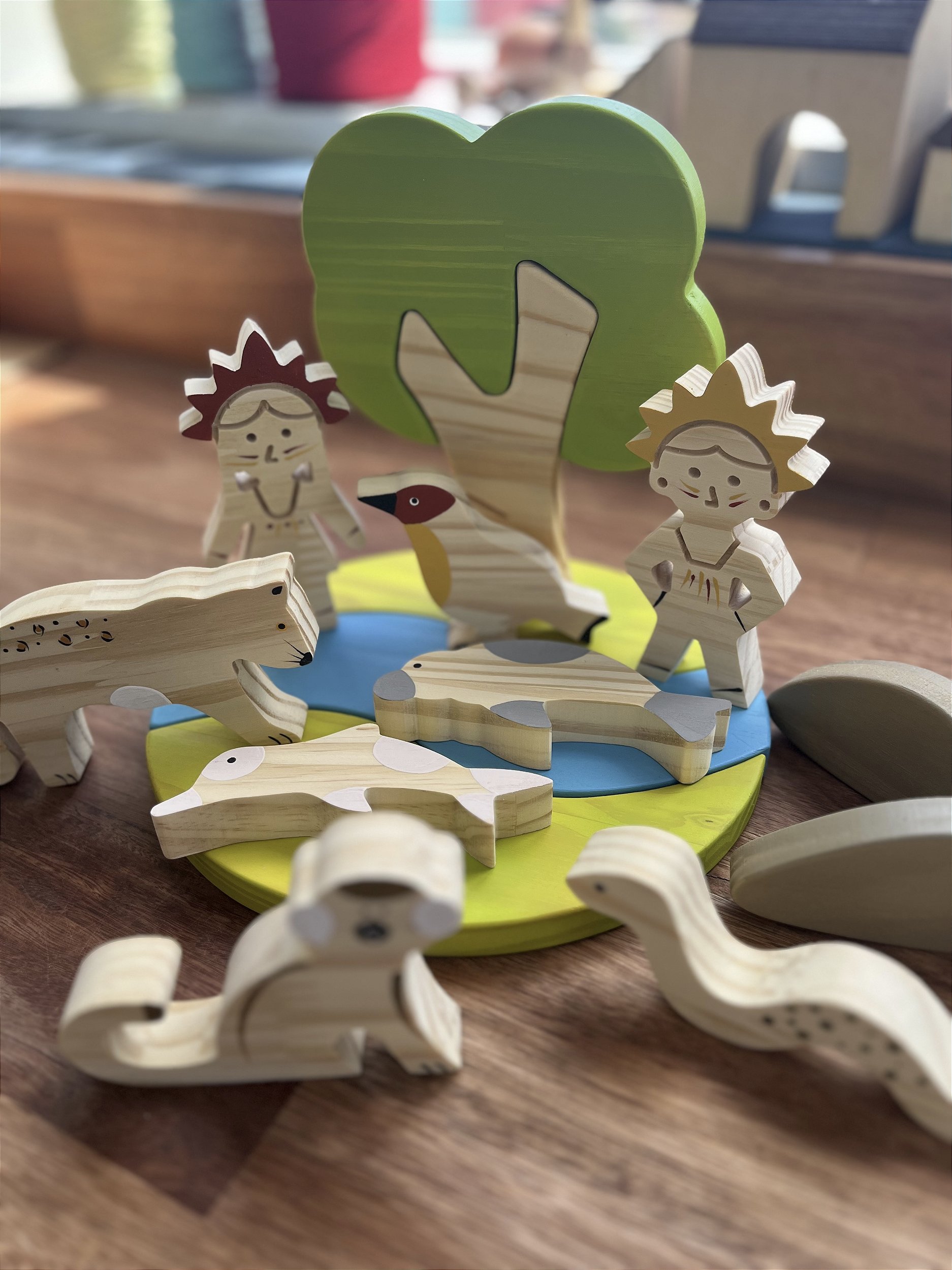 Kit Floresta Amazônica- Brinquedo de Madeira - Ioiô de Pano Brinquedos ...