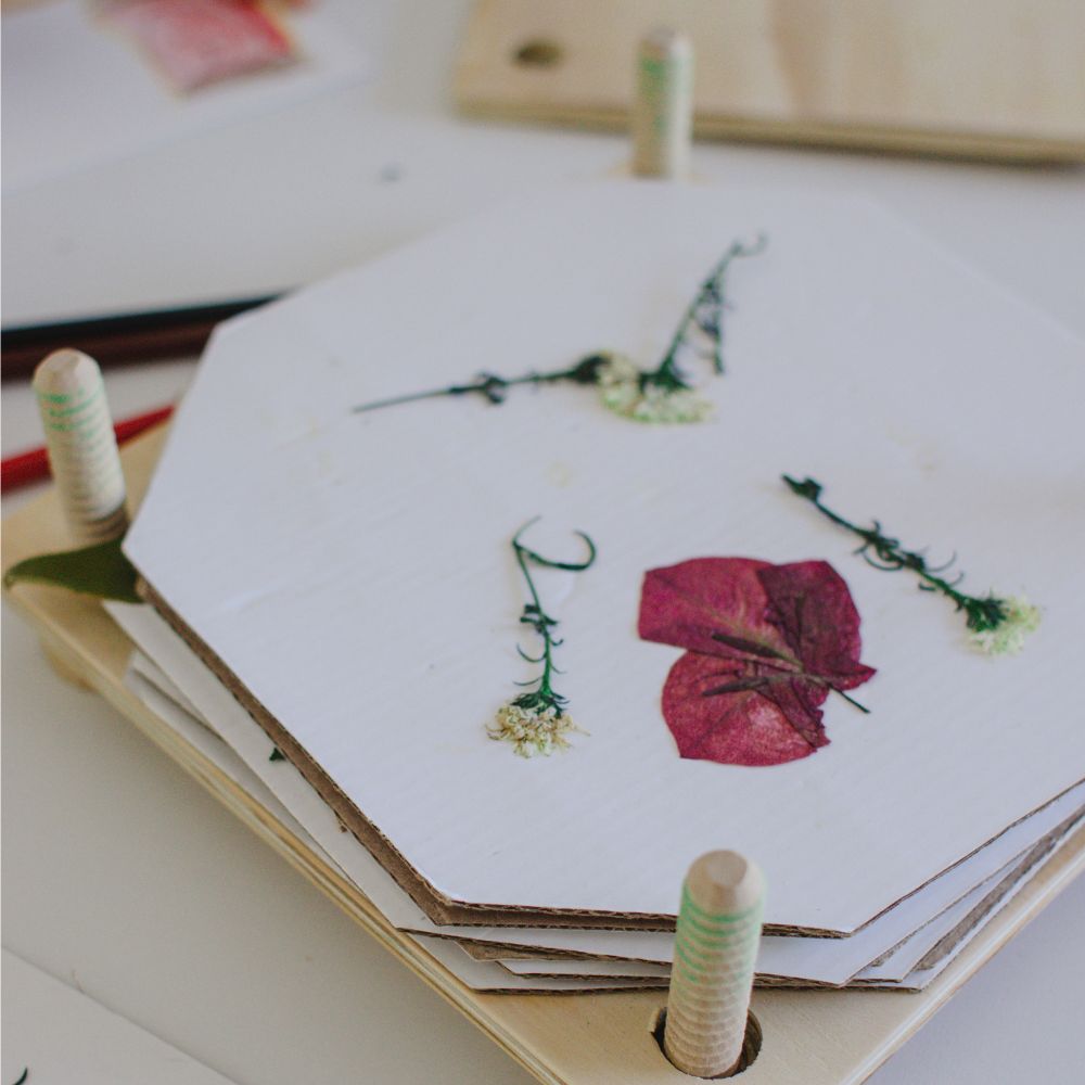 Prensa de Flores e Folhas - Brinquedo Educativo Lume - Ioiô de Pano ...