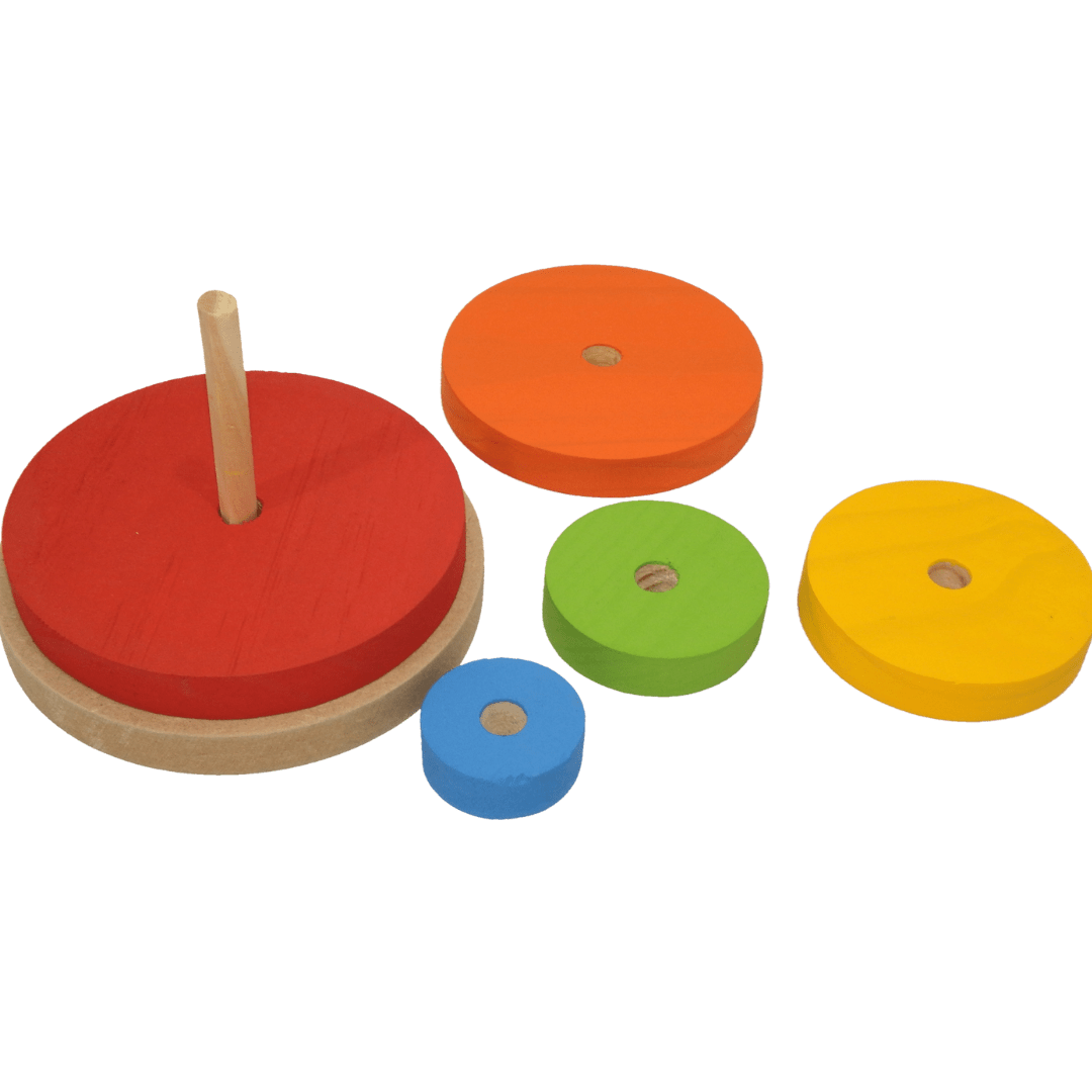 Torre de Encaixe Educativa - Maninho Brinquedos - Ioiô de Pano Brinquedos Educativos