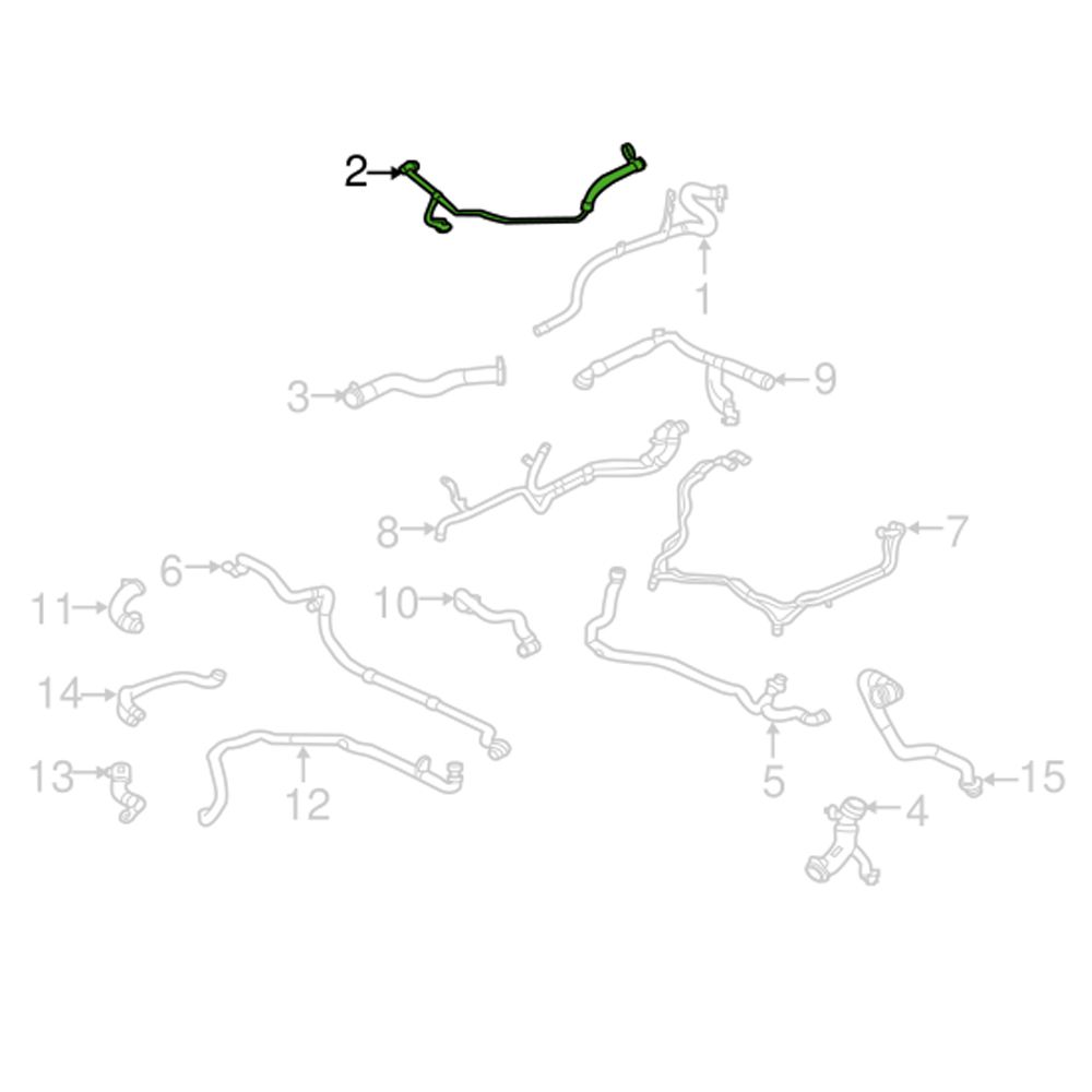 Mangueira Superior Radiador Jaguar XJ 2010 A 2019 - C2D6362 ...