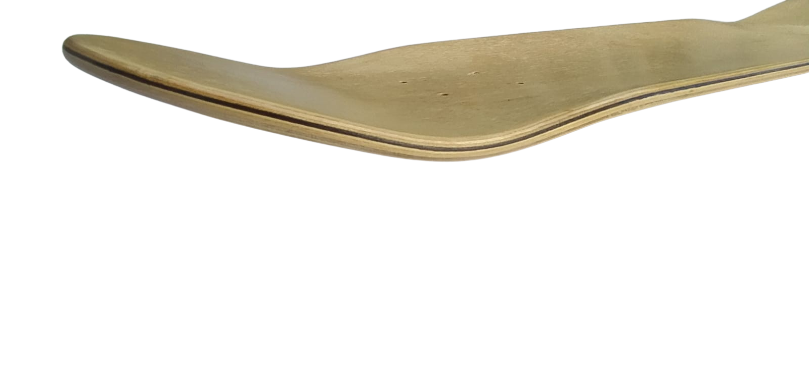 shape de skate profissional marfim- natural liso - Street Skateboard