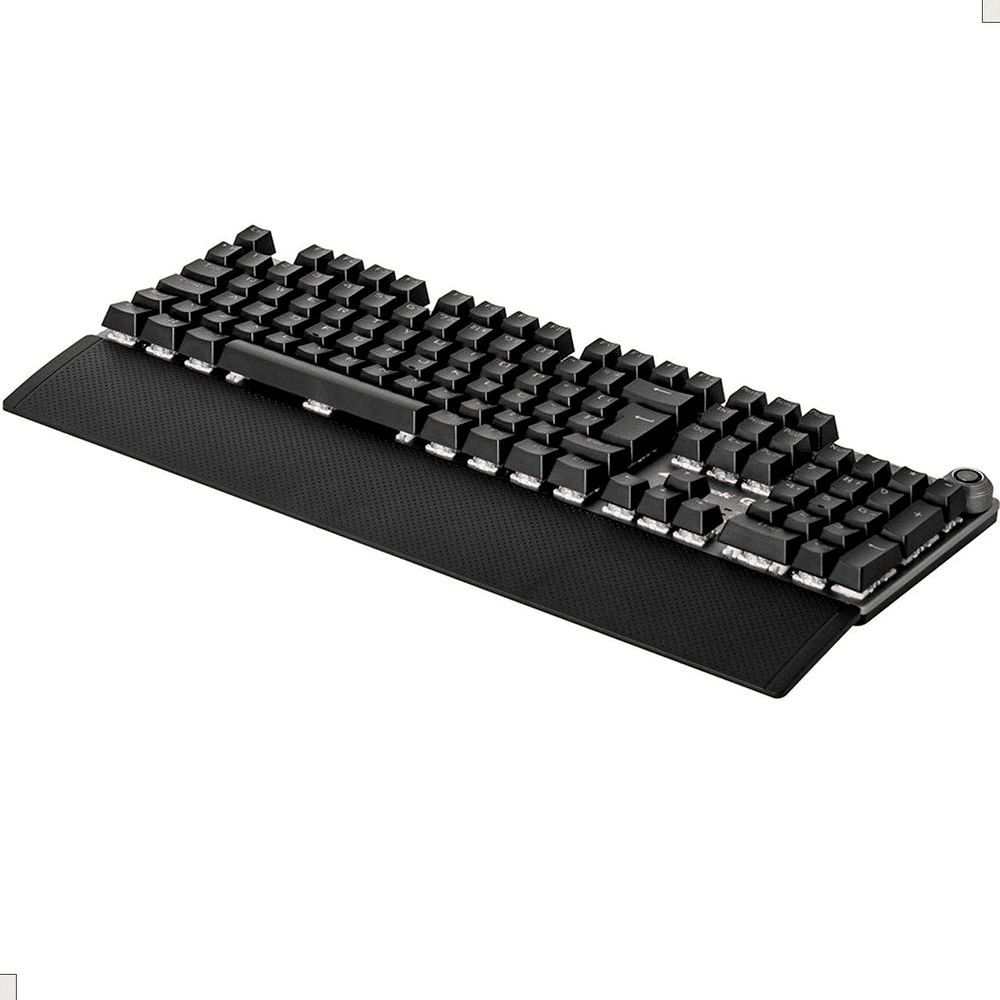 Teclado Gamer Mecânico K7 Plus RGB All Black Switch Blue Multimídia c ...