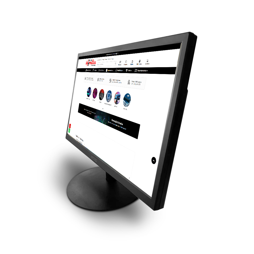 Monitor LED 18,5" VGA HDMI Widescreen 768p 60Hz MLP190HDMI PCTOP - Cia ...