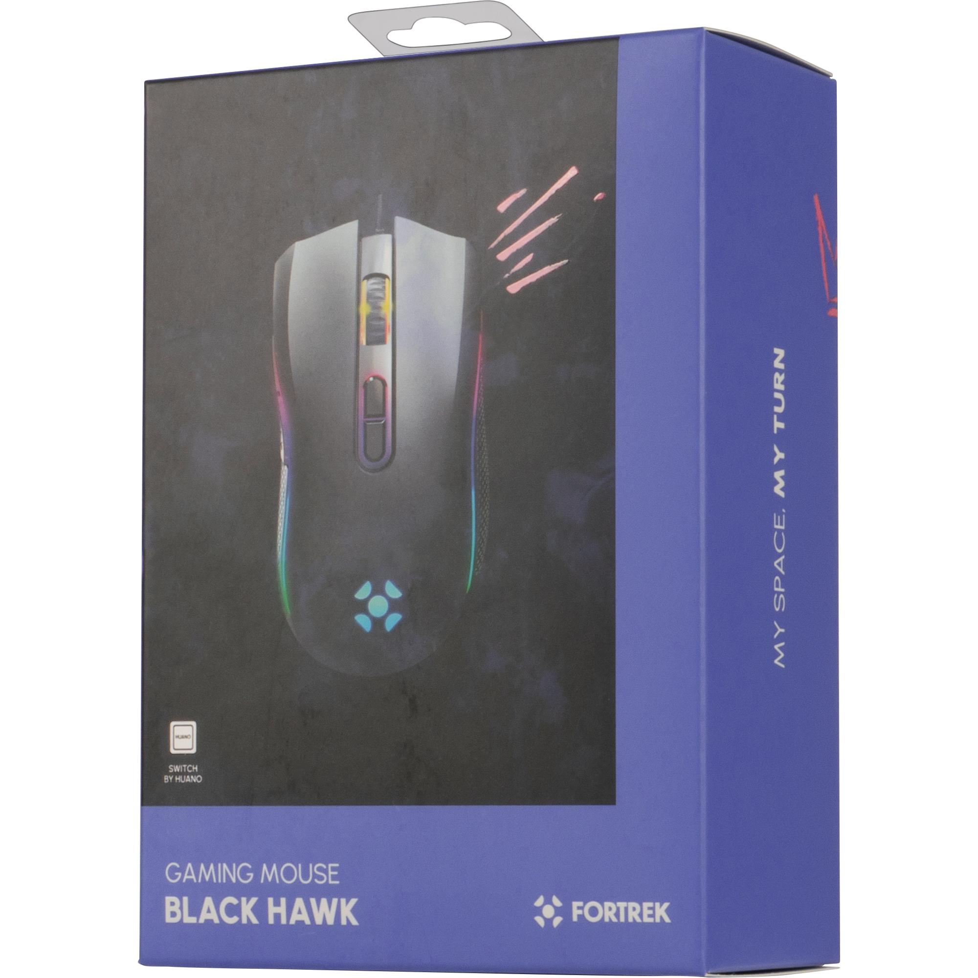 Mouse Gamer Fortrek Black Hawk 7200DPI RGB | Cia Informatica - Cia da ...