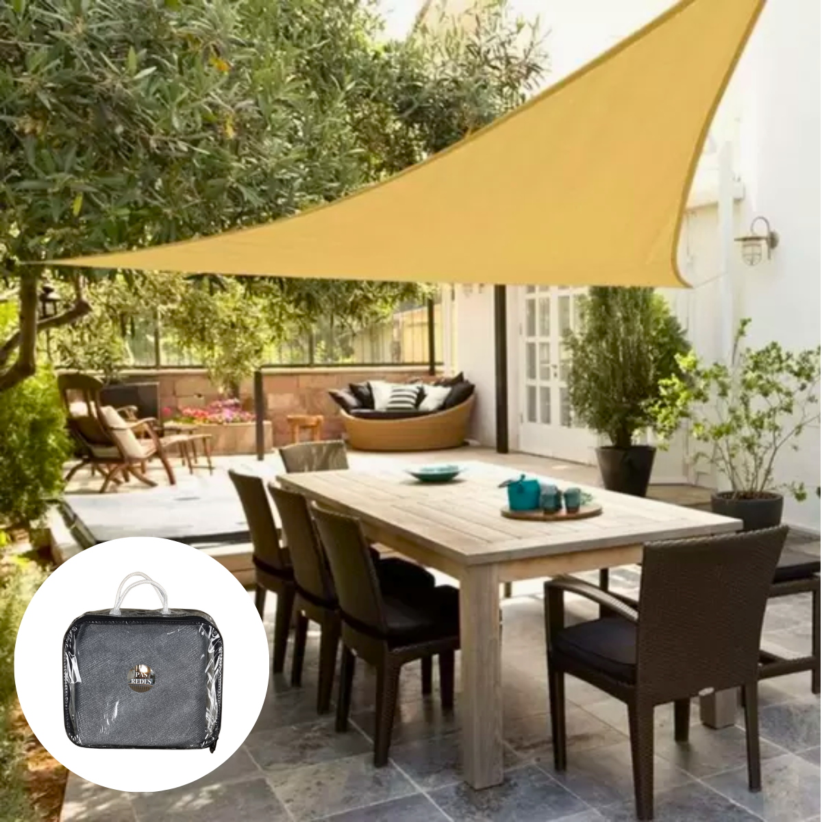 Tela Toldo Sombreamento Triangular Shade Decorativa - PAS Redes