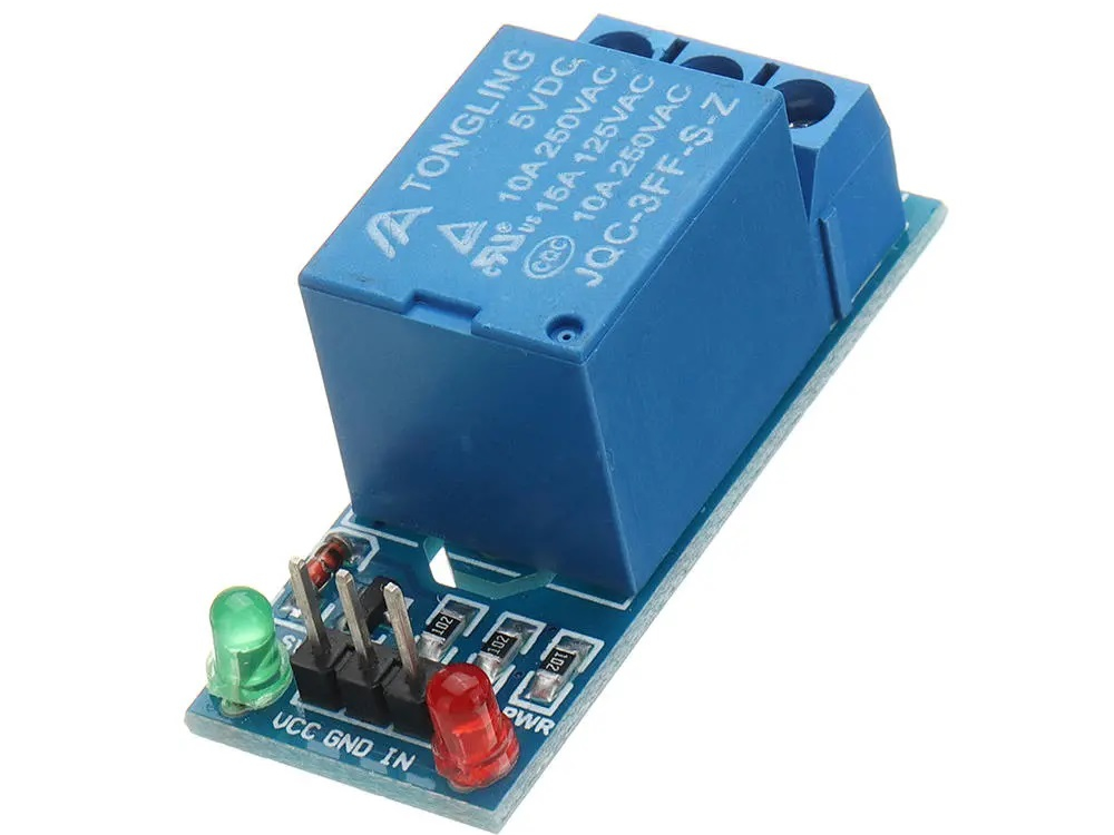 Módulo Relé 1 Canal Led Indicador para Arduino Pic 5V 10A - Robótica ...