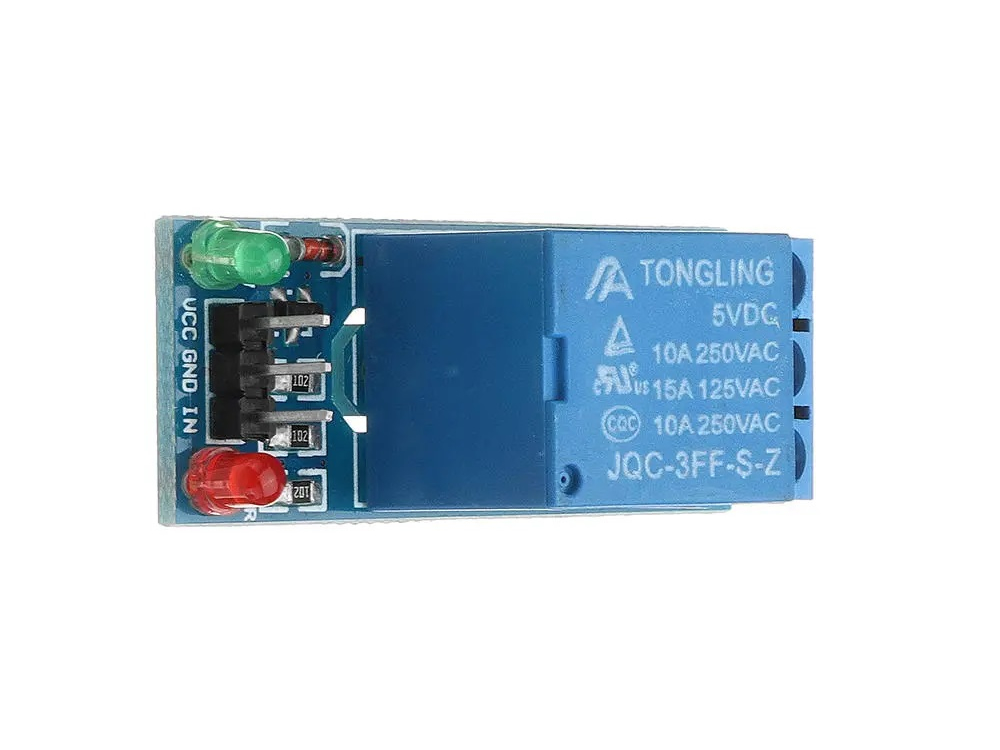 Módulo Relé 1 Canal Led Indicador para Arduino Pic 5V 10A - Robótica ...