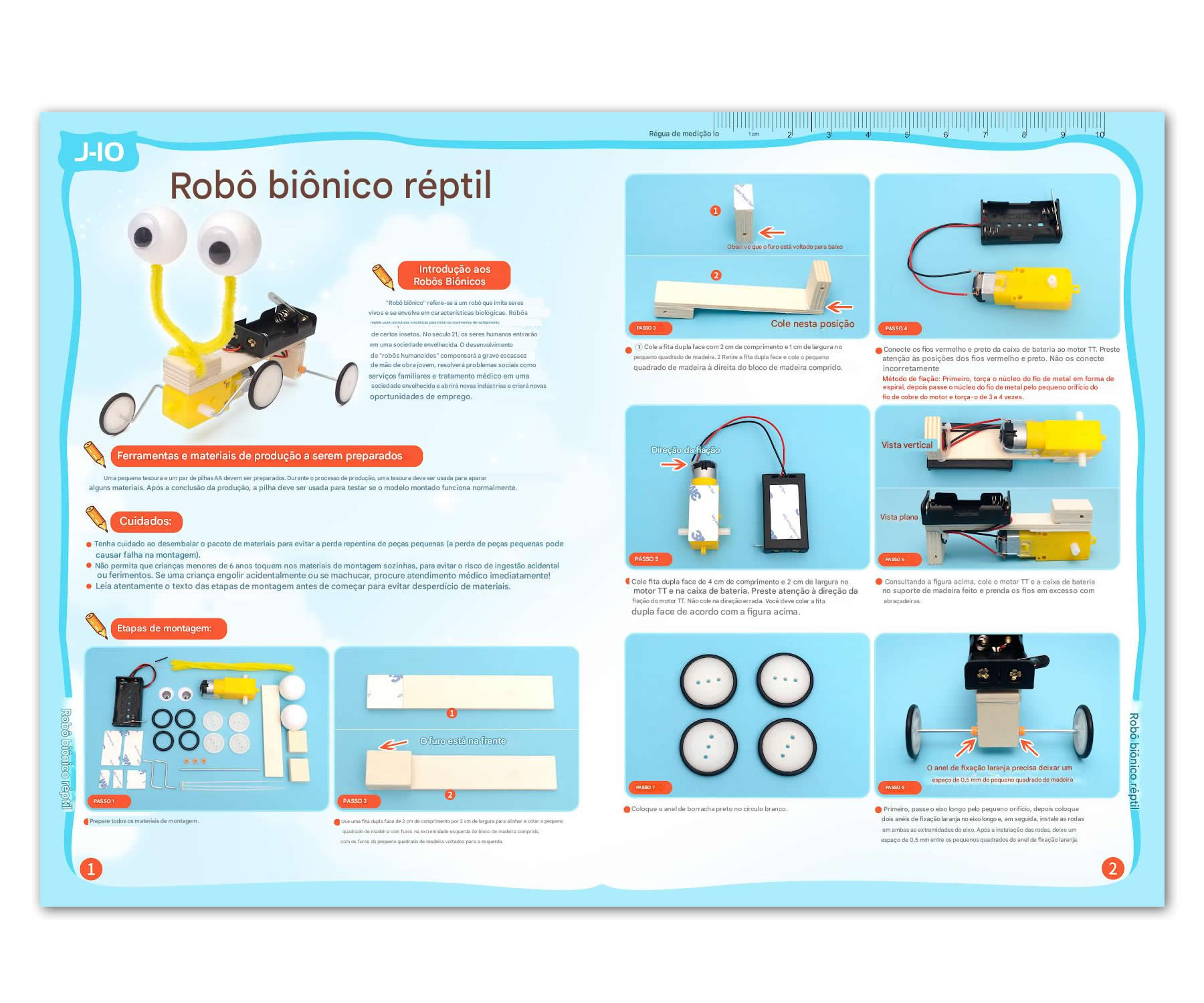 Robô Biônico Criativo, Kit didático para montar - Robótica Educacional ...