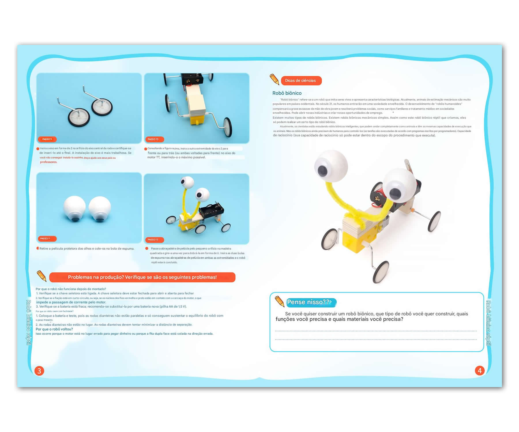Robô Biônico Criativo, Kit didático para montar - Robótica Educacional ...
