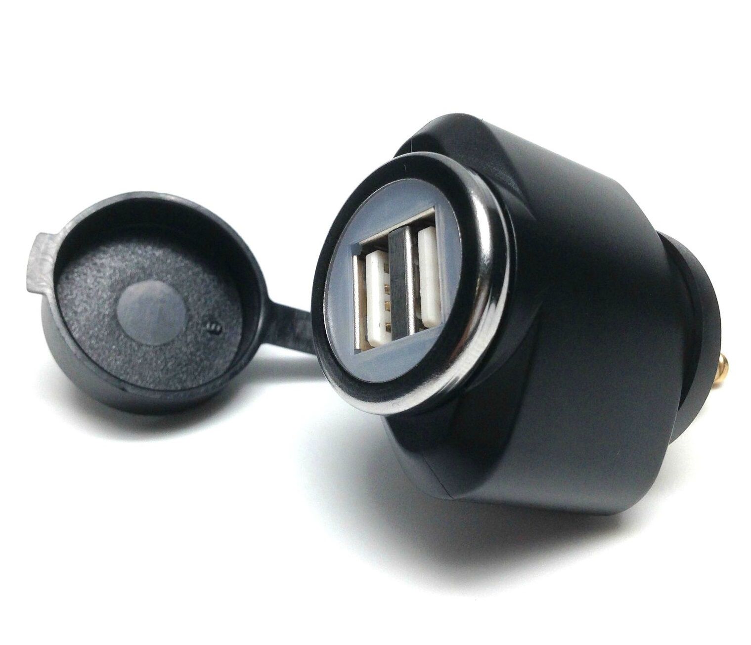 Adaptador de Tomada 12V para duplo USB - mini - ForMoto - Acessórios ...