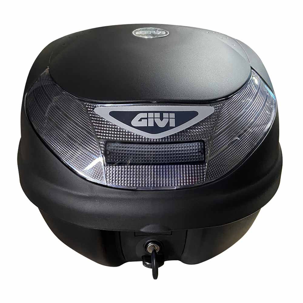 Baú Givi 30L traseiro - modelo E30NT - Fumê - ForMoto - Acessórios BigTrails