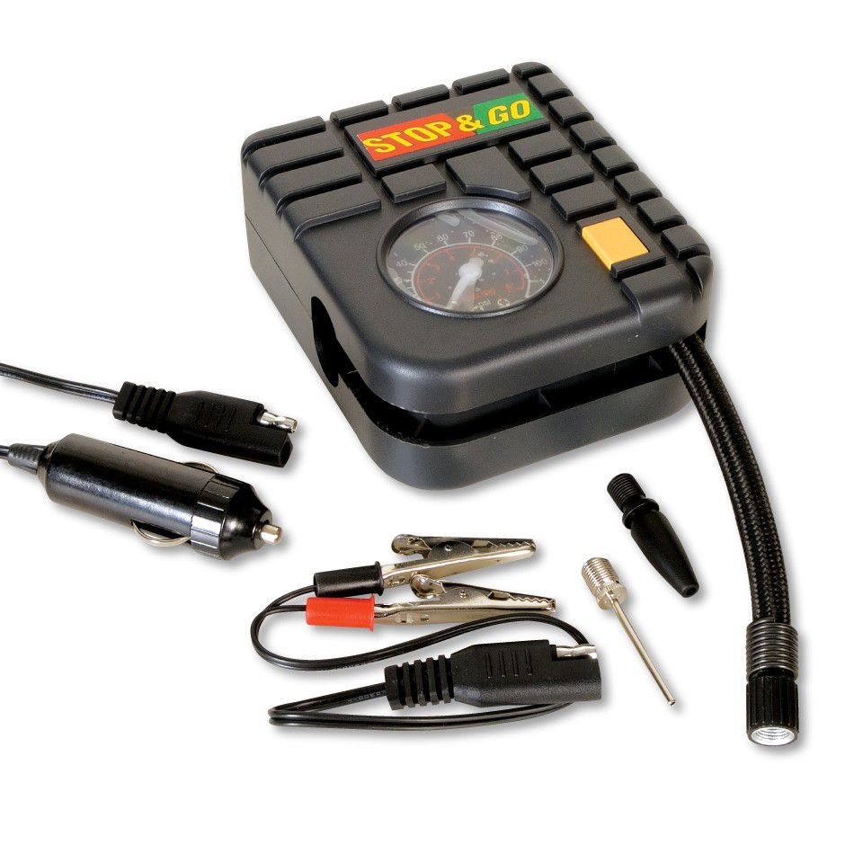 Mini Compressor 12v para Motos - Stop & Go - Compacto Baixa Amperagem ...