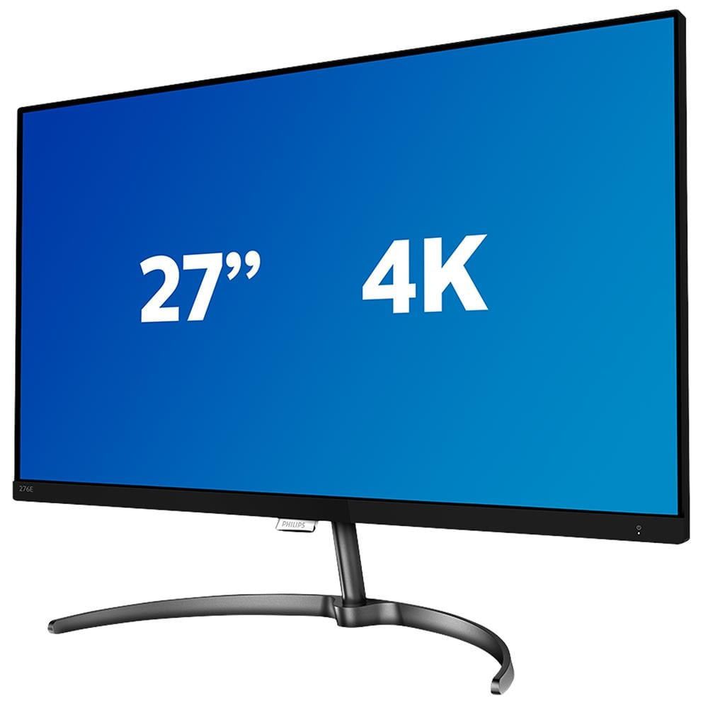 Monitor Philips 27 Ultra Hd 4k Ips Widescreen Hdmi - 276E - Level Prime