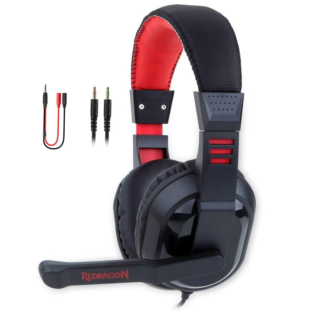 Headset Gamer Redragon Ares Driver 40mm Com Microfone Preto e Vermelho ...