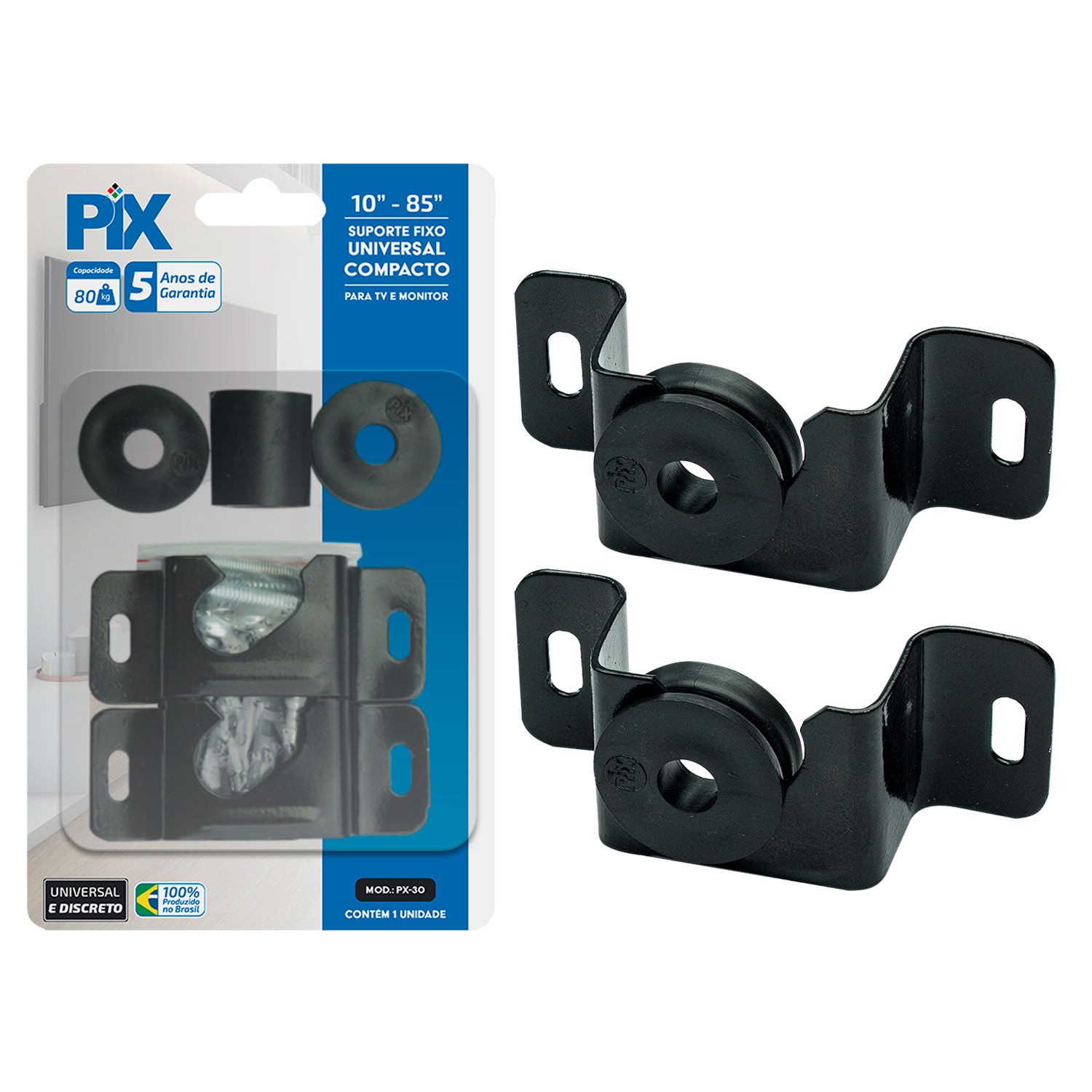 Suporte Para TV Pix Fixo Compacto 10 à 85 Polegadas Universal - PX-30 ...