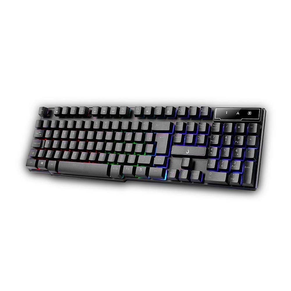 Teclado Gamer Rise Mode G1 Semi Mecânico RGB Rainbow Full USB Preto ...