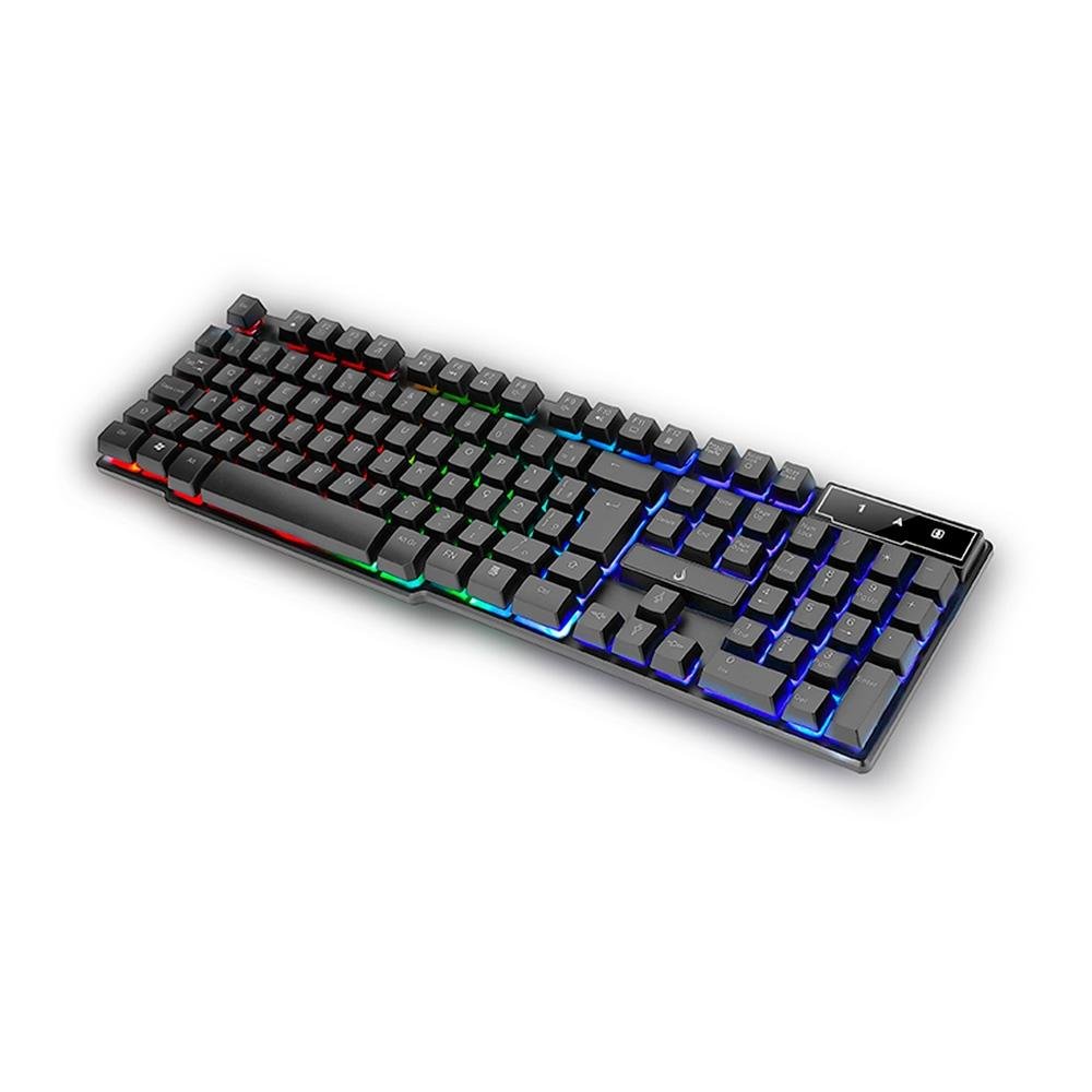 Teclado Gamer Rise Mode G1 Semi Mecânico RGB Rainbow Full USB Preto ...