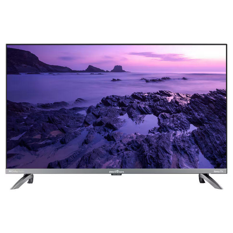 Smart TV Britânia 32” LED HD Dolby Audio Wi-Fi HDMI/USB Roku TV Borda ...