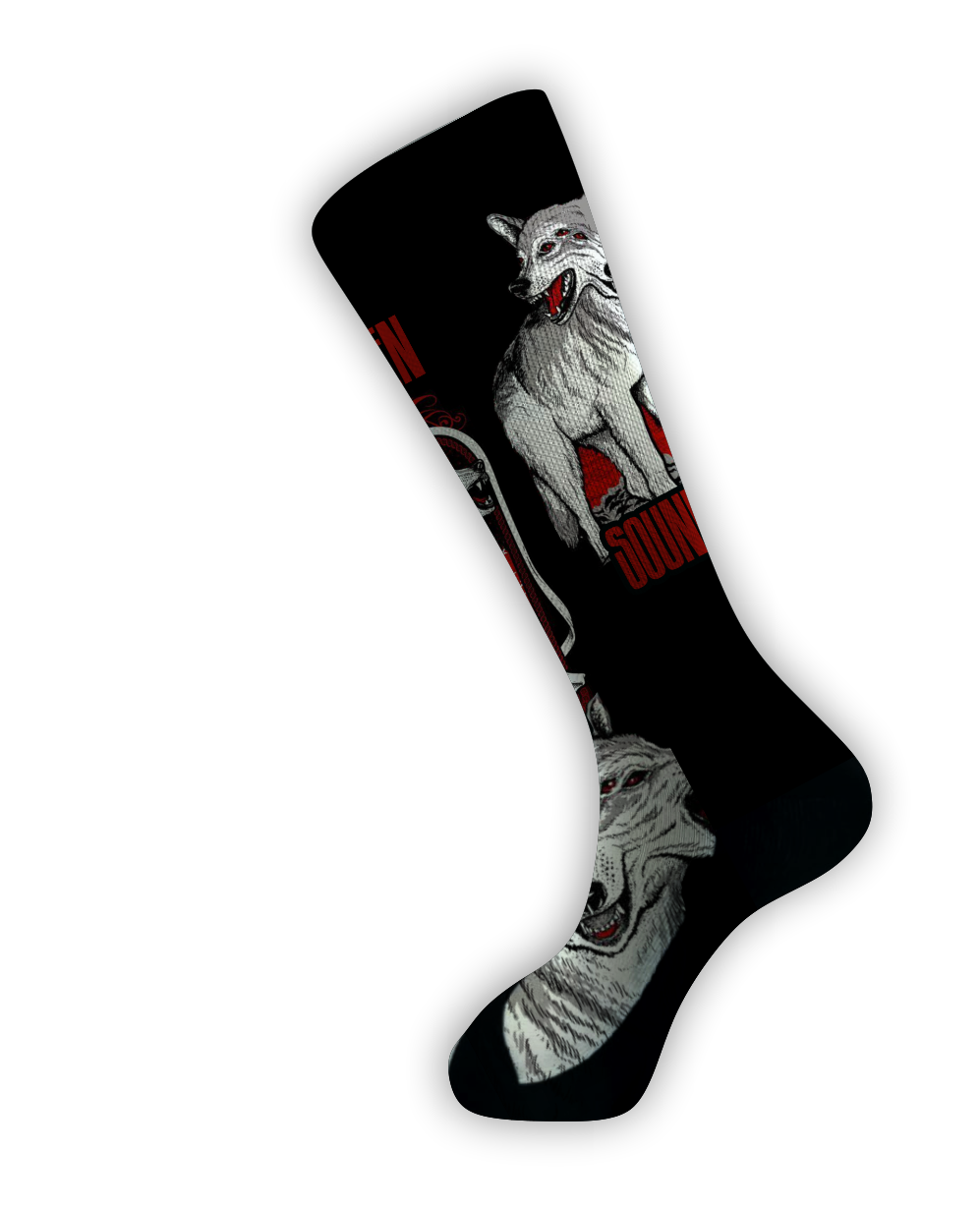 Meia Cano Alto - SoundGarden Wolf - BOS STORE - Meia Cano Alto, Meia ...