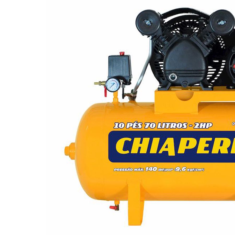 Compressor de ar média pressão 10 pcm 70 litros - emagazine.com.br