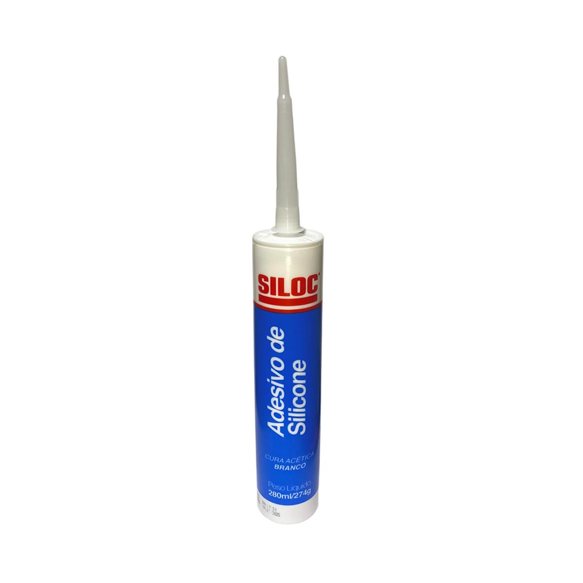 Silicone Acético Branco Siloc - 12 Unidades - Demarcos Engenharia